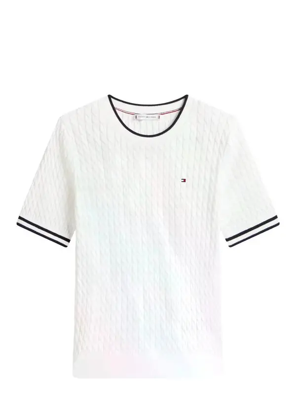 Tommy Hilfiger Cable-knit Top - White