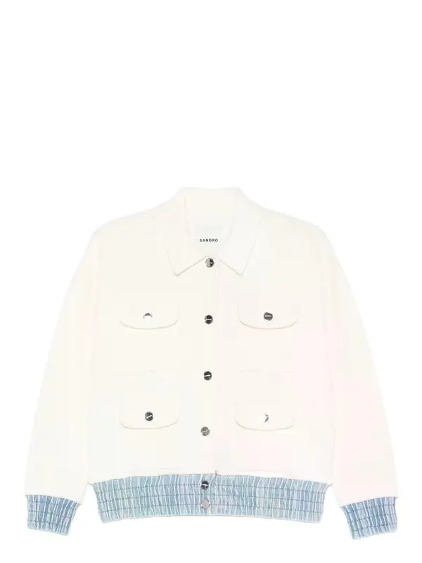 Sandro Long-sleeve Cardigan - Neutrals