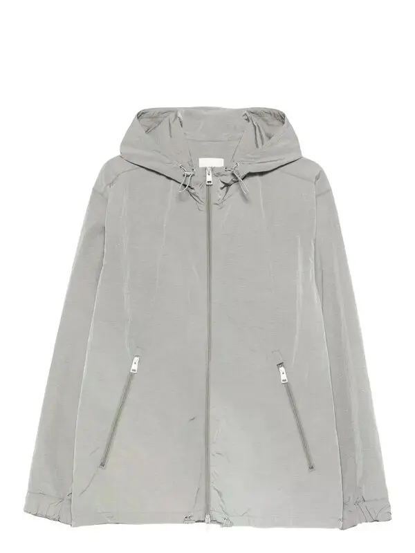 Sandro Hooded Jacket With Drawstrings - Grey