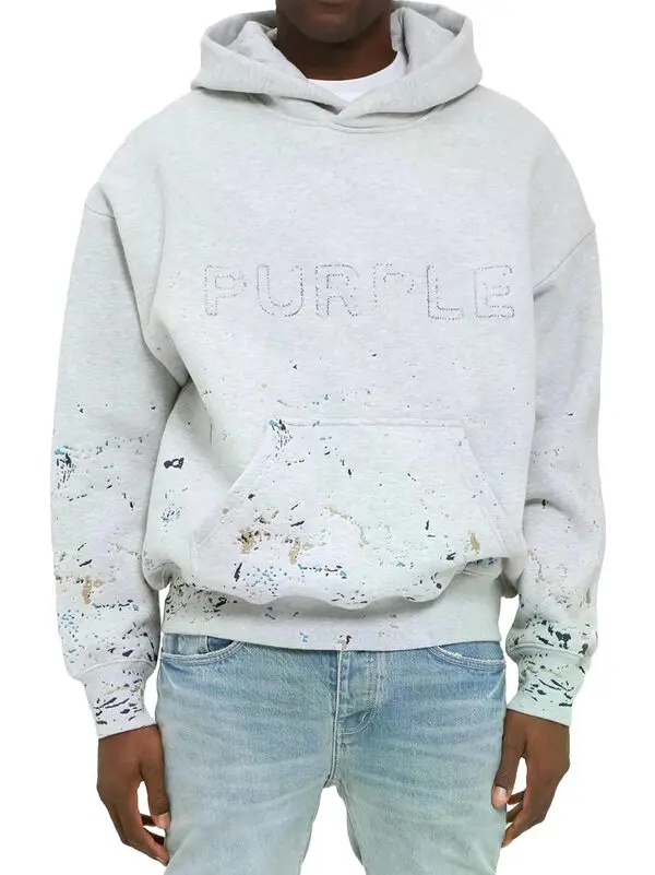PURPLE BRAND Studded Camouflage Sweatshirt - Grey