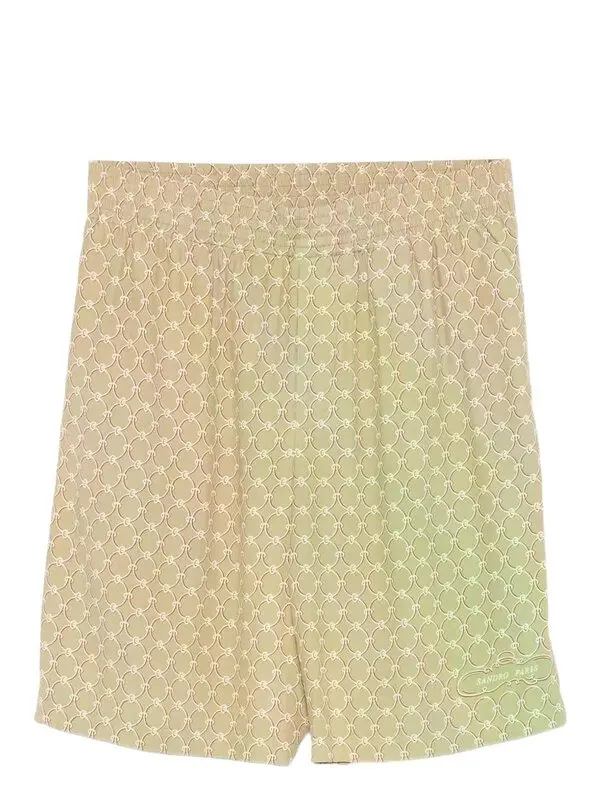 Sandro Geometric Patterned Shorts - Neutrals