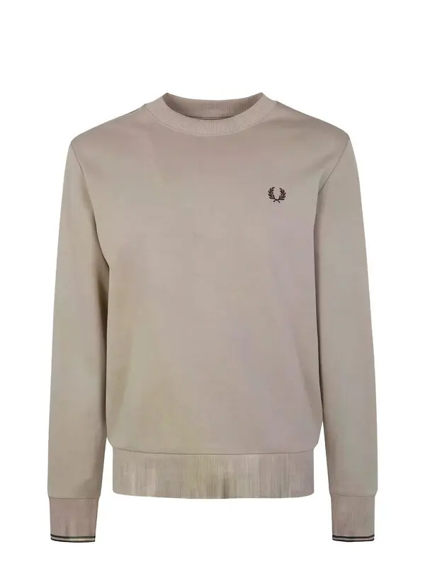 Fred Perry Logo-embroidered Sweatshirt - Neutrals