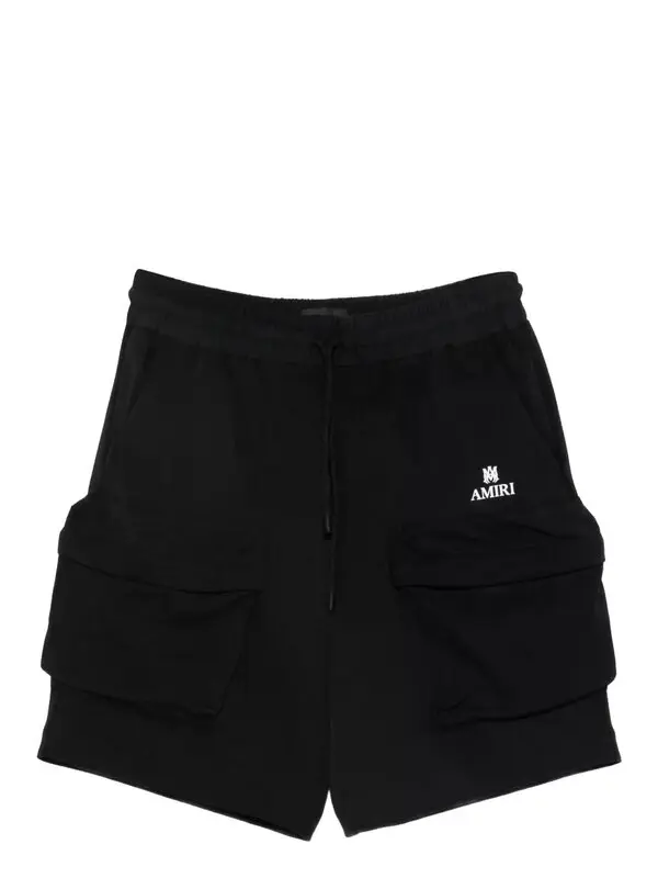 Amiri Cargo Track Shorts - Black