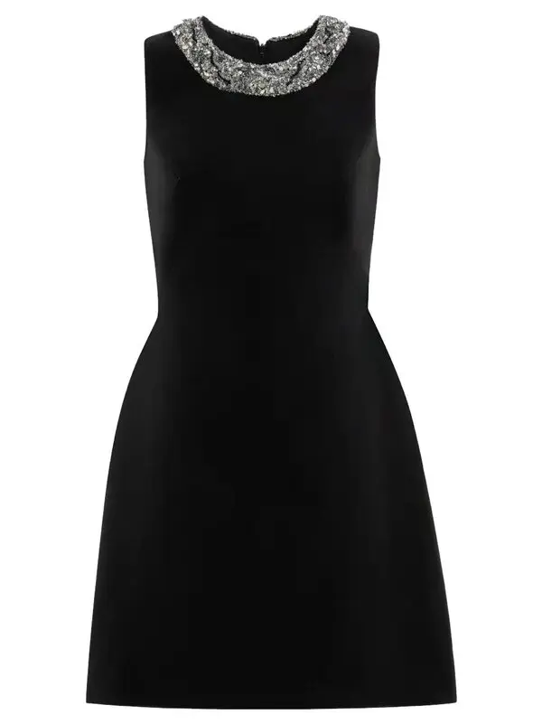 SAIID KOBEISY Embellished Mini Dress - Black