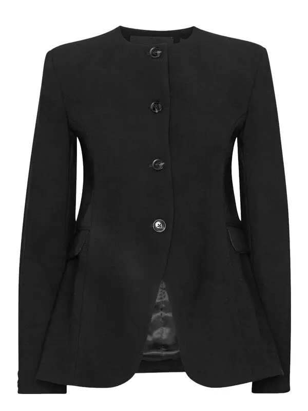 Remain Birger Christensen Flared Fitted Jacket - Black
