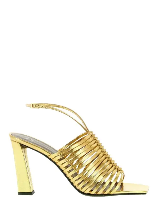 GIUSEPPE ZANOTTI Savoia Metallic Sandals - Gold