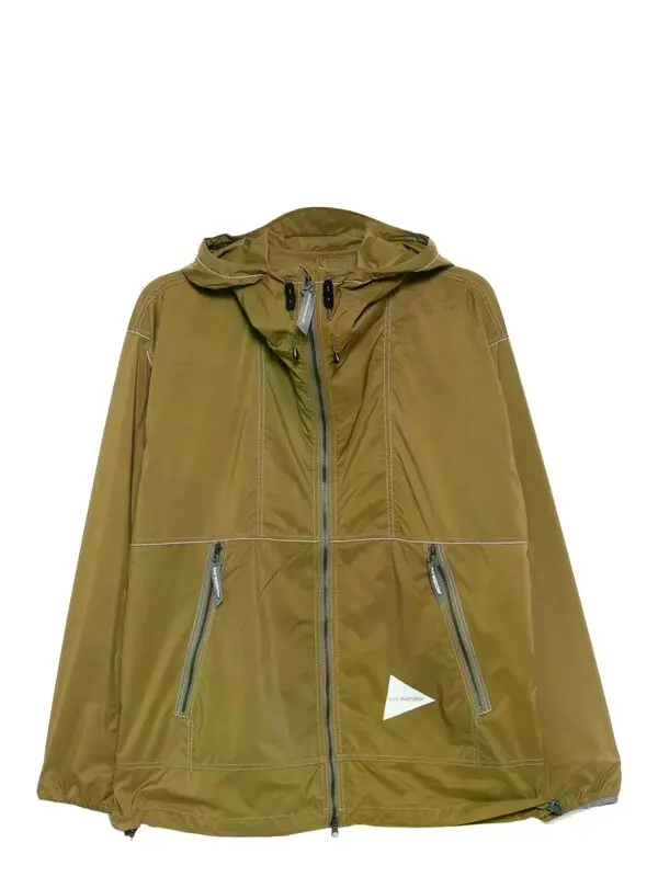 AND WANDER Pertex Windbreaker Jacket - Green