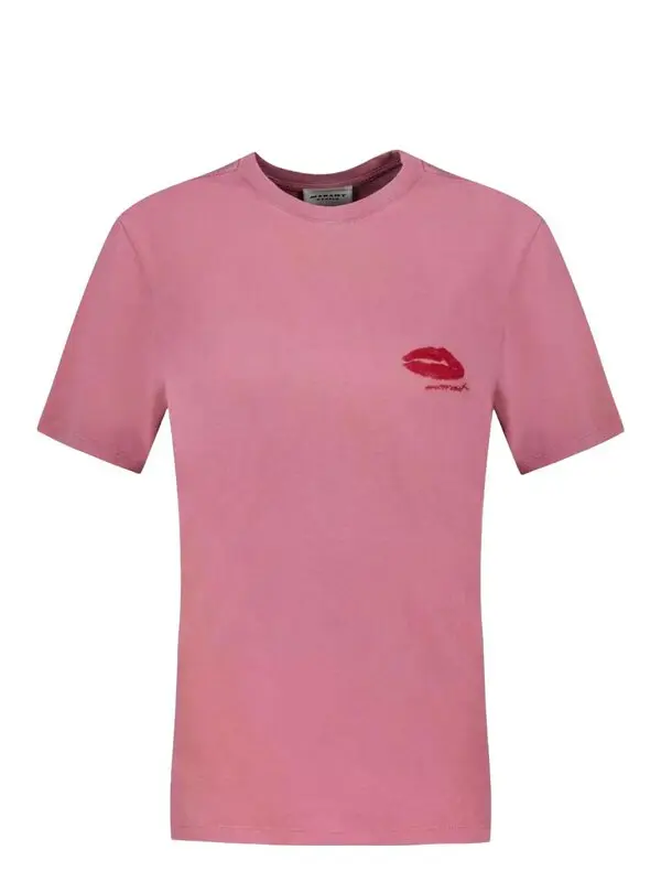 Isabel Marant Zewel Embroidered T-shirt - Pink