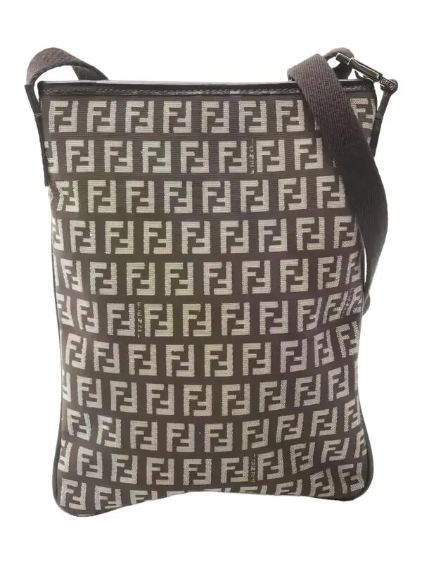 Fendi 2010s Zucchino Crossbody Bag - Brown