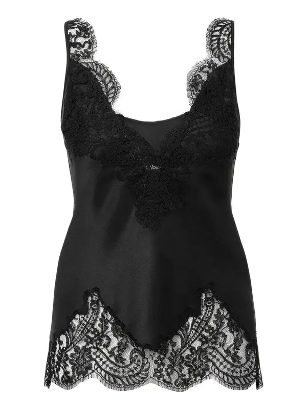 IL VOLO Gia Lace Top - Black