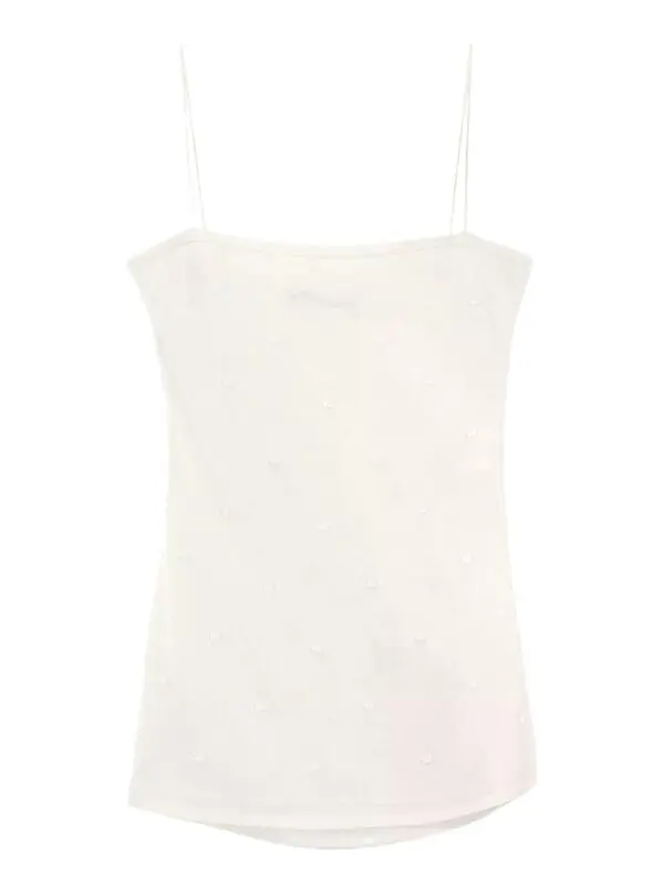 Jacquemus La Plumetis Tank Top - Neutrals