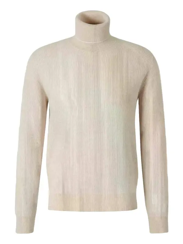 Brioni Ribbed Sweater - Neutrals