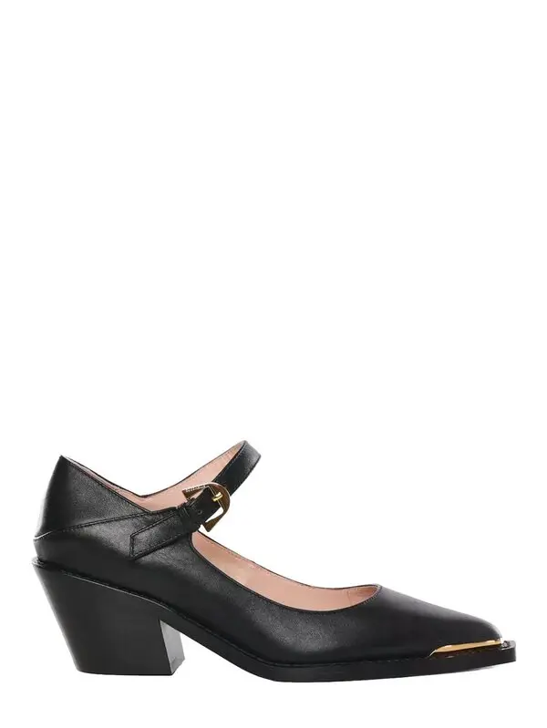 COCCINELLE Strap Leather Pumps - Black