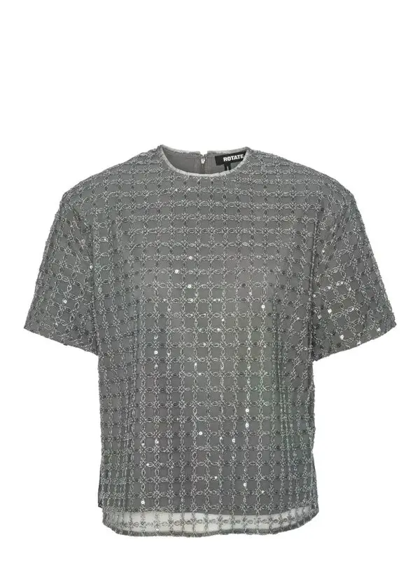 Remain Birger Christensen Beaded T-shirt - Grey