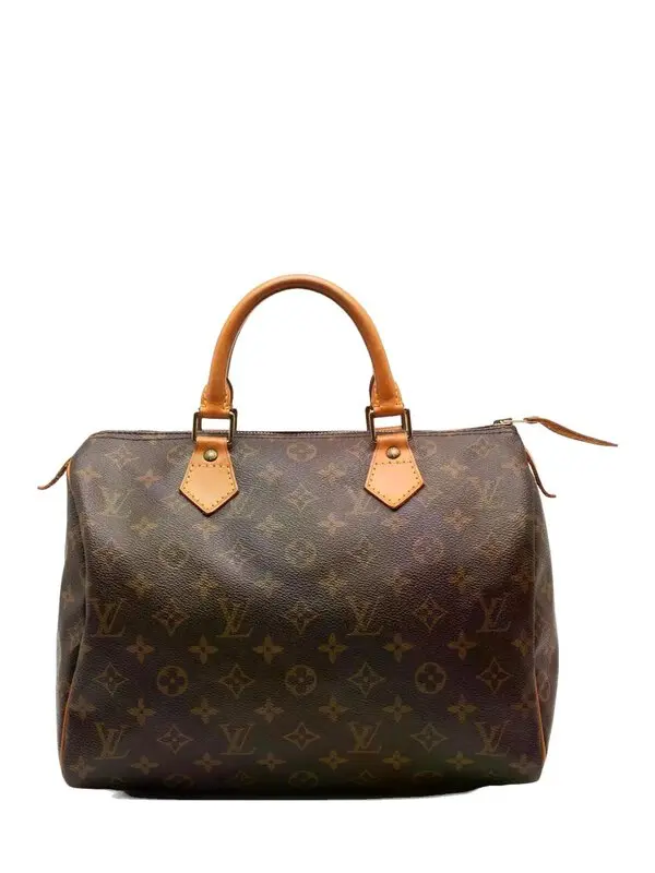 LOUIS VUITTON 1995 Monogram Speedy 30 Boston Bag - Brown