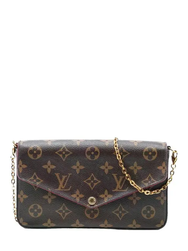 LOUIS VUITTON 2018 Monogram Pochette Felicie - Brown