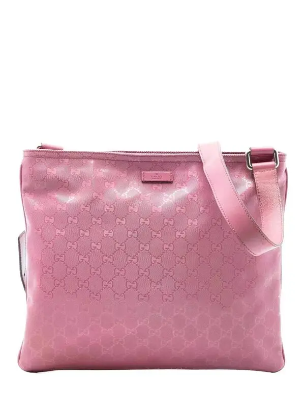 Gucci Gg Imprime Crossbody Bag - Pink