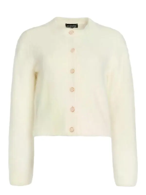 Retrofete Medora Buttoned Cardigan - White