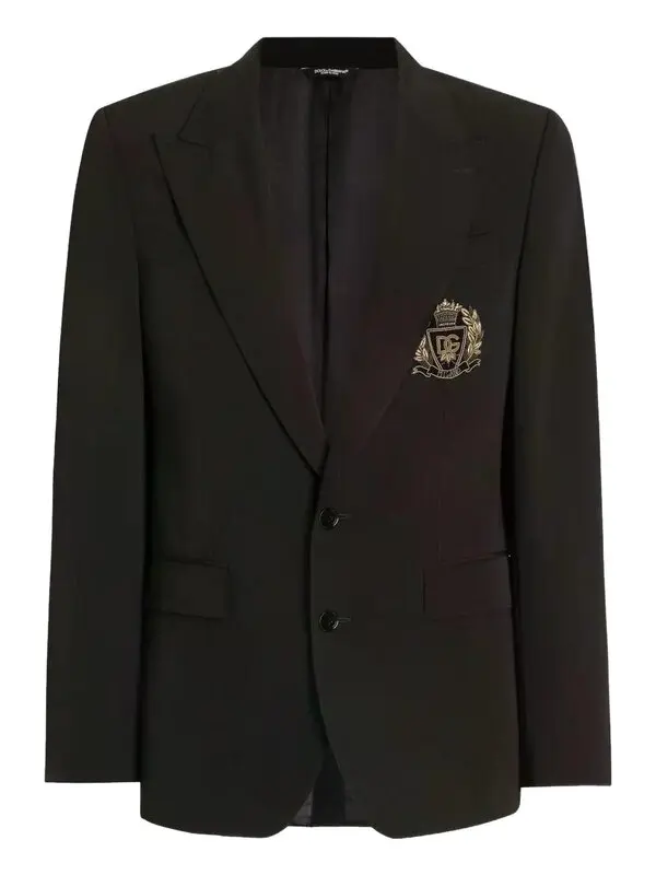 Dolce & Gabbana Embellished Single-breasted Blazer - Black