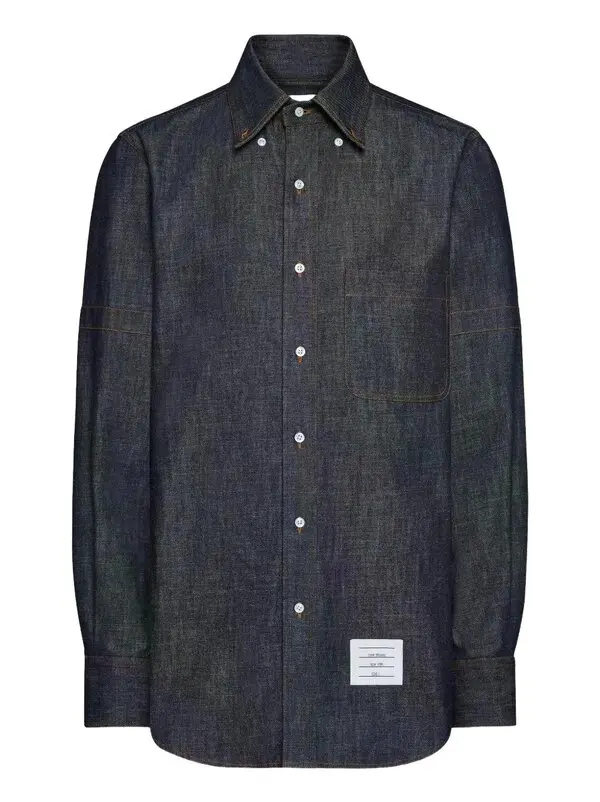 Thom Browne Button-fastening Shirt - Blue