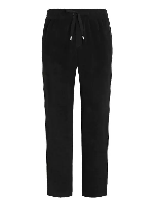 Dolce & Gabbana Terry-cloth Track Pants - Black