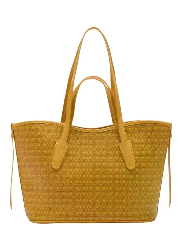 COCCINELLE Monogram Straps Tote Bag - Yellow