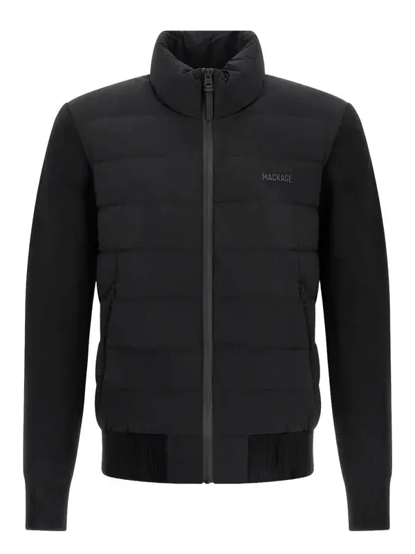 Mackage Padded Quilted Cardigan - Black
