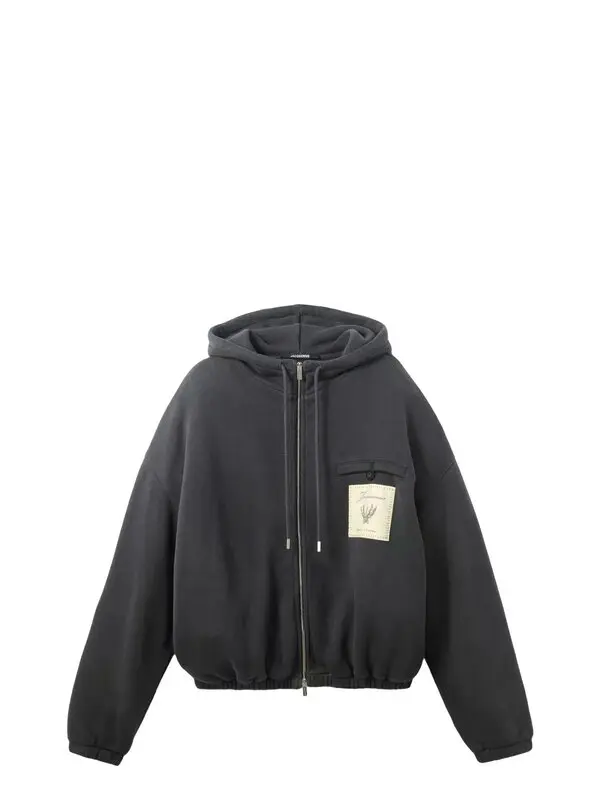 Jacquemus Le Torneo Zip-up Hoodie - Grey