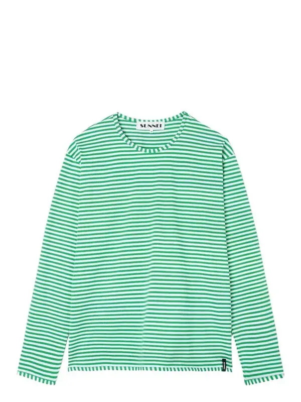Sunnei Striped Long-sleeve T-shirt - Green