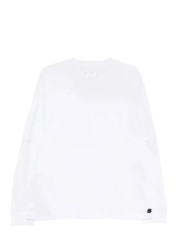Sacai Cotton Layered T-shirt - White
