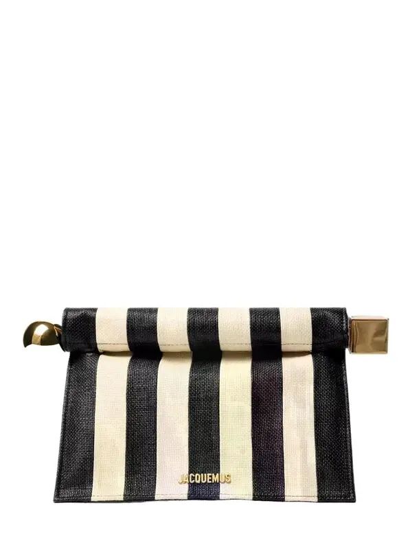 Jacquemus The Rond Carré Clutch Bag - Black