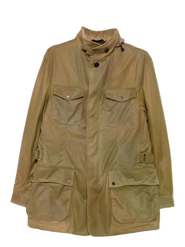 N.peal Cotton Wax Jacket - Neutrals
