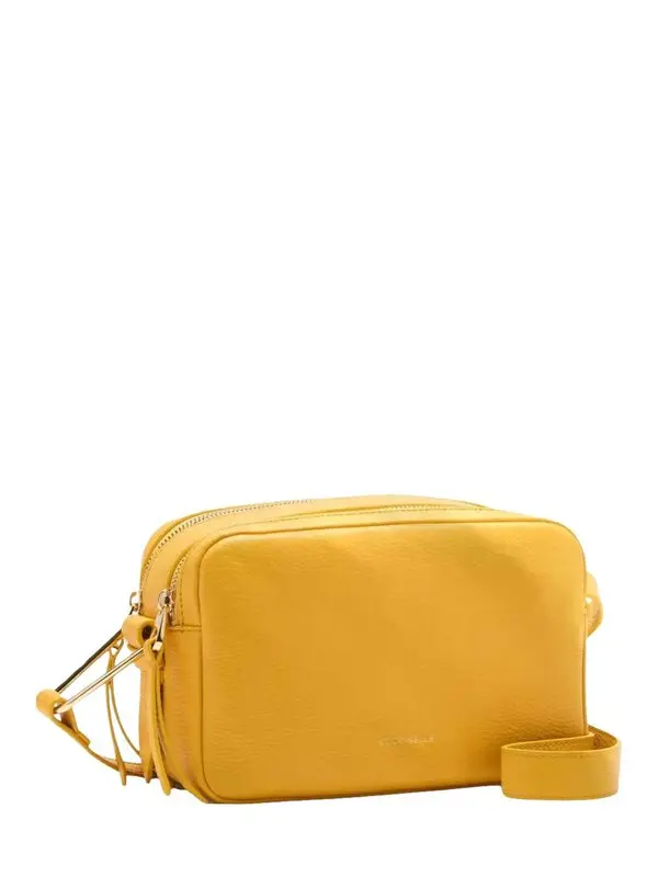 COCCINELLE Malory Leather Crossbody Bag - Yellow