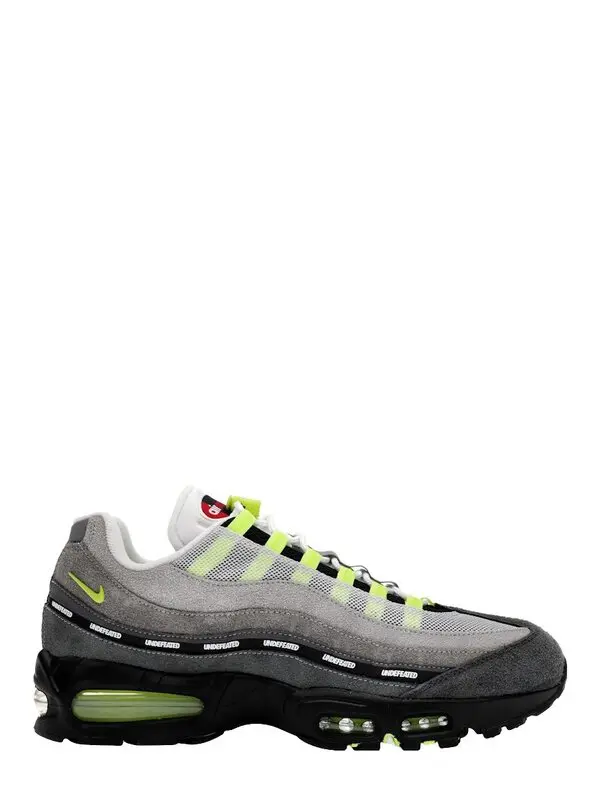 Nike Air Max 95 Sp Undefeated Geo Nyc Neon Sneakers - Black/bright Crimson/pearl Grey