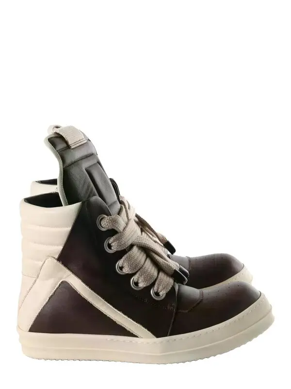 Rick Owens Jumbolace Geobasket High-top Sneakers - Brown