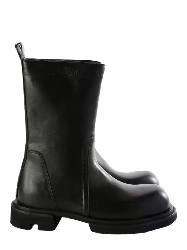 Rick Owens Leather Boots - Black