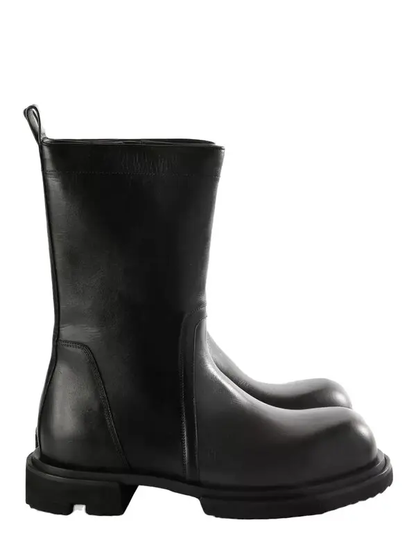 Rick Owens Leather Boots - Black