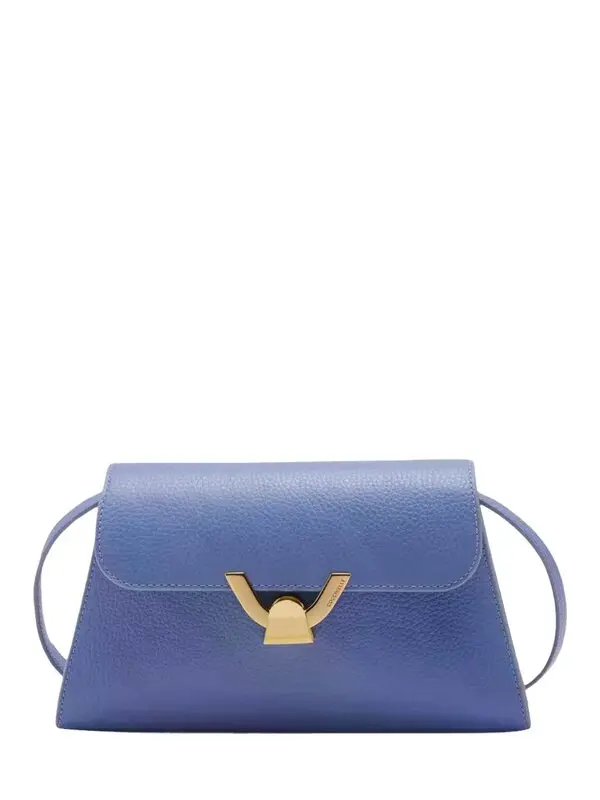 COCCINELLE Dew Leather Shoulder Bag - Blue
