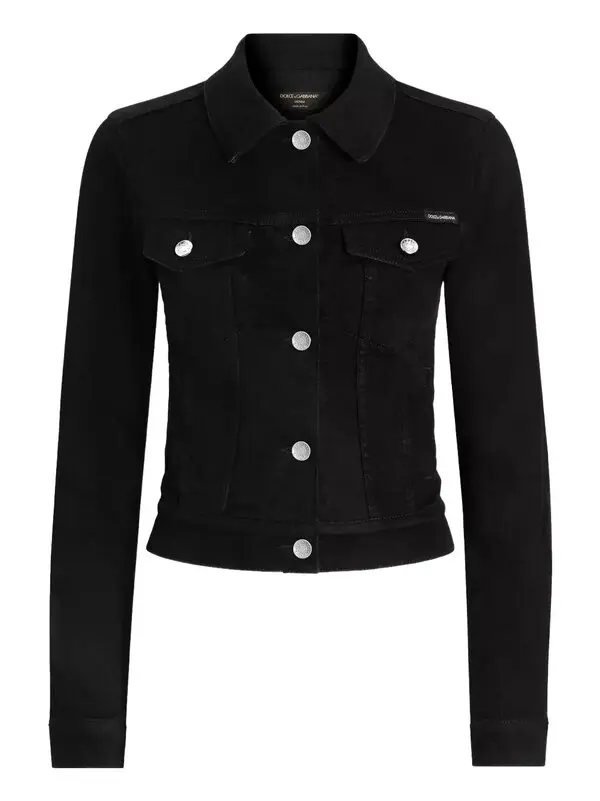 Dolce & Gabbana Buttoned Denim Jacket - Black