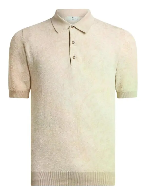 Etro Floral Paisley-motif Polo Shirt - Neutrals