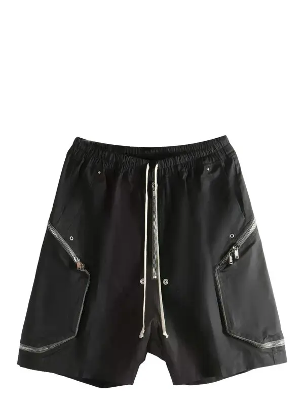 Rick Owens Blixa Bela Zip-pocket Shorts - Black