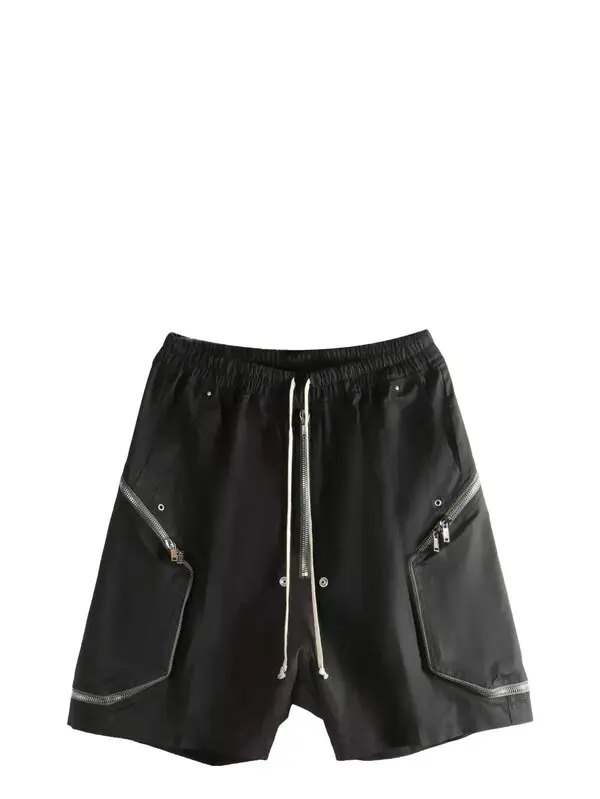 Rick Owens Blixa Bela Zip-pocket Shorts - Black