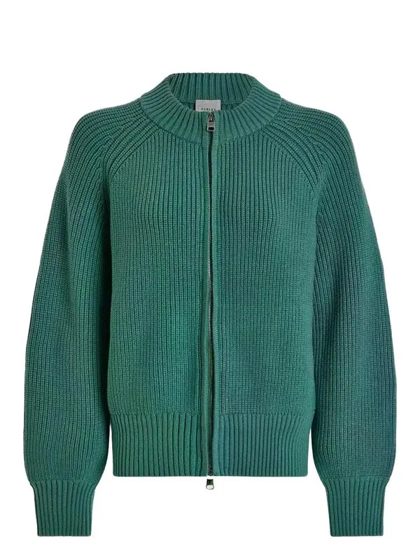 Varley Zipped Cardigan - Green