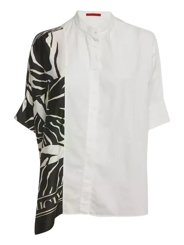 Carolina Herrera Printed Cotton Shirt - White