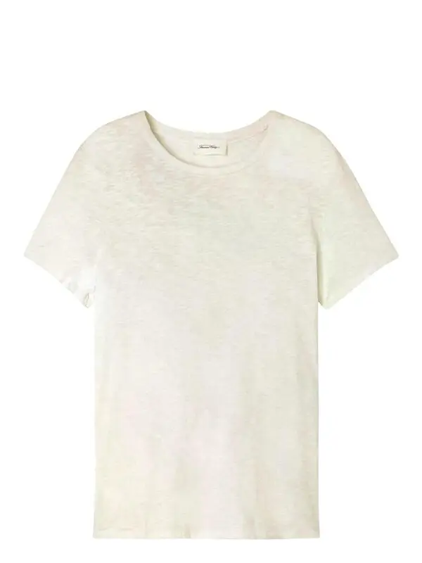 American Vintage Round-neck Short-sleeve T-shirt - White