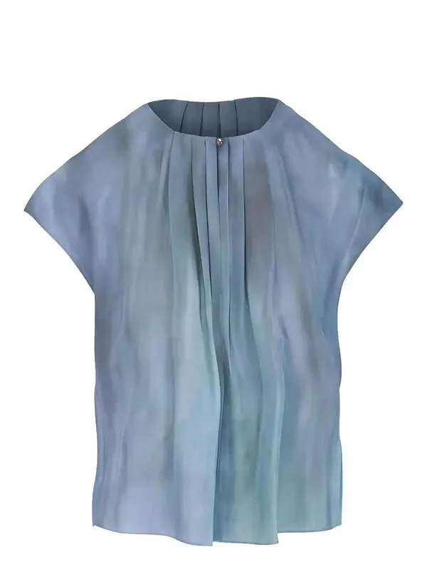 Vince Pleated Blouse - Blue