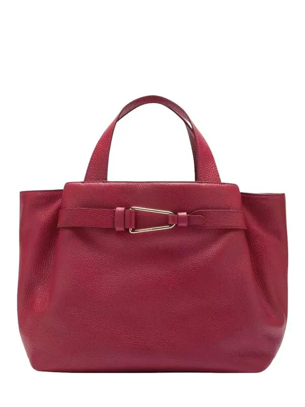 COCCINELLE Malory Grained Leather Tote Bag - Red
