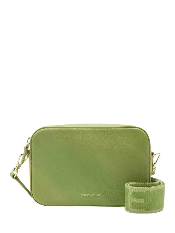 COCCINELLE Textured Tebe Shoulder Bag - Green