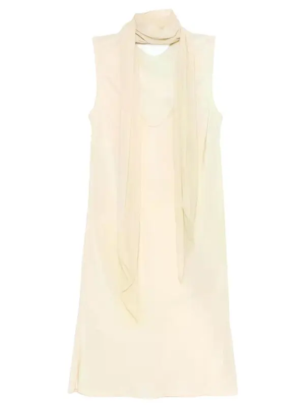 Helmut Lang Sleeveless Scarf Dress - Neutrals