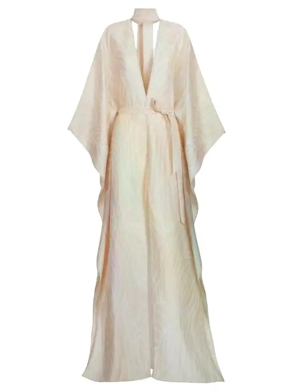 TALLER MARMO Tie-neck Maxi Dress - Neutrals